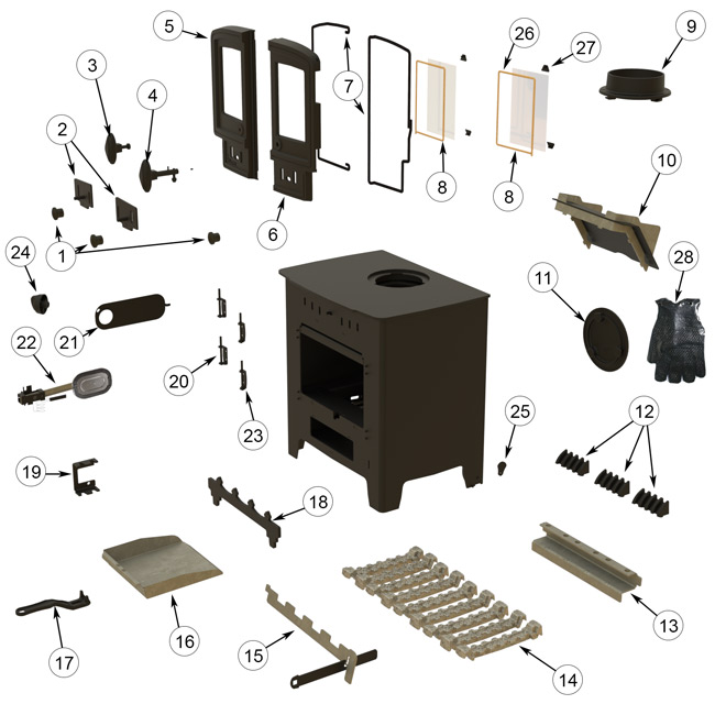 Villager Boiler 12 Duo Stove - Spares and Accessories